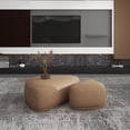 Jennifer Taylor Home Pebble 44" & 26" Rounded Triangle Cocktail Ottoman ...