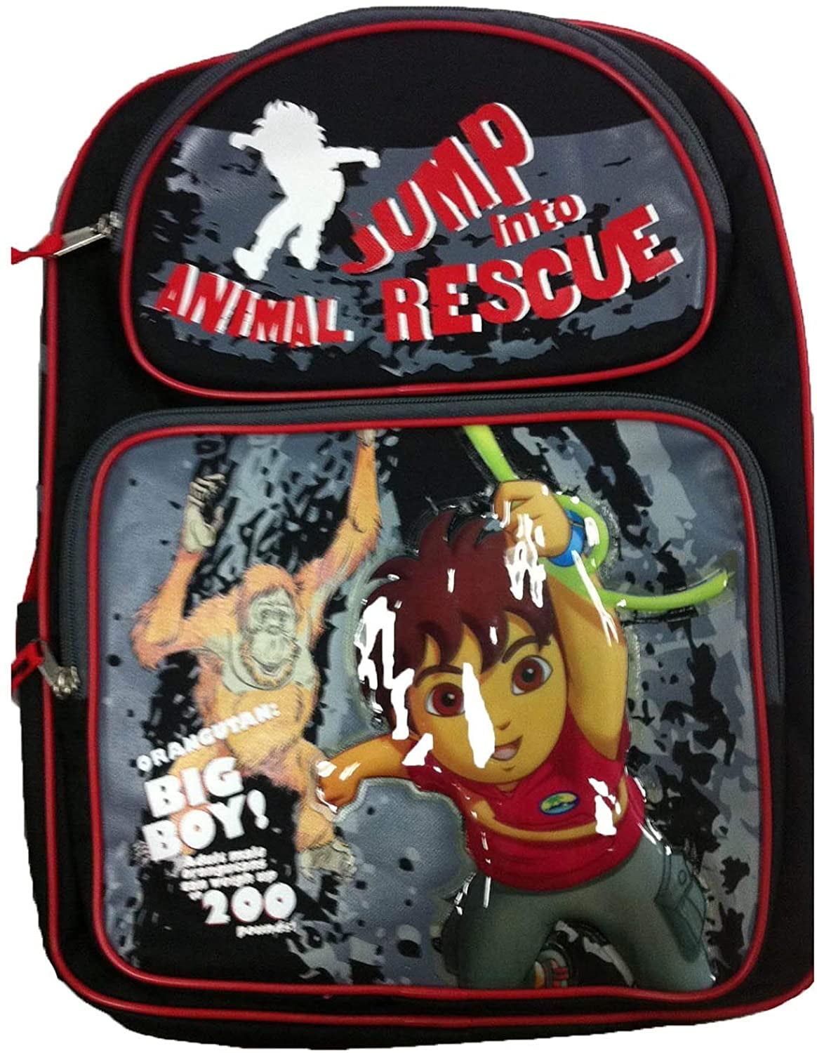 Go Diego Go Large Backpack (16 Inch) - Jump Into Animal Rescue ...