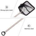 Black Fish Tank Net with Extendable Stainless Steel Handle 21-40cm for ...