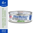 Blue Harbor, Albacore Tuna in Water No Salt Added, 4.6 oz, 4 Cans ...