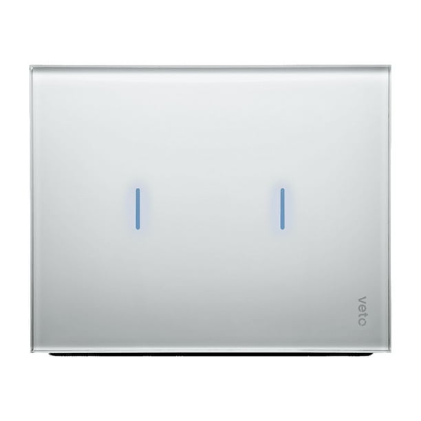 Interruptor Inteligente Doble Wifi L Blanco VETO Plura Smart No ...