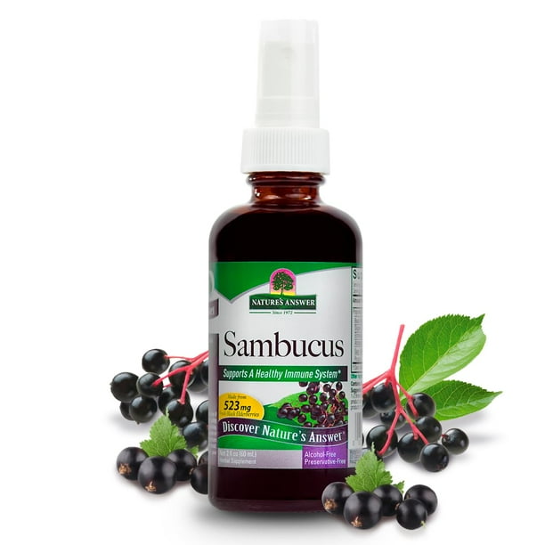 Suplemento en aerosol Nature's Answer Sambucus 60 ml | Bodega Aurrera ...
