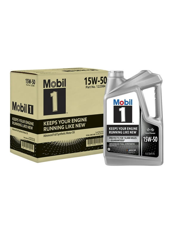Mobil 1 15W-50 Oil in Mobil 1 Oil - Walmart.com