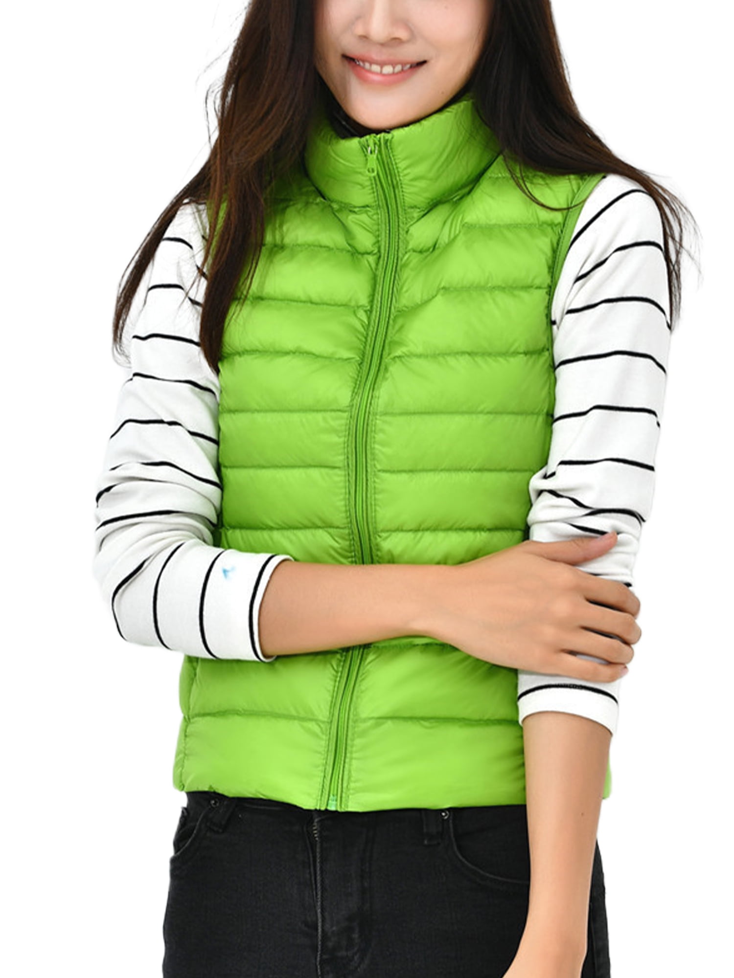 Frontwalk Women Puffer Vest, Sleeveless Waterproof Winter Waistcoat ...