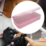 Nail Art Tool Storage Box Clear Rectangular Manicure Tool Box Case ...
