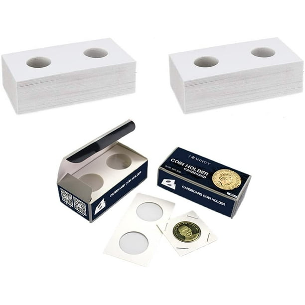 Coin Holders for Collectors 100pcs 2x2 Cardboard Quarters Coin Flips ...
