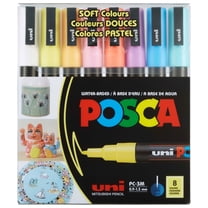 POSCA 8-Color Paint Markers, Extra-Fine Point, Assorted Colors, 8 Count ...