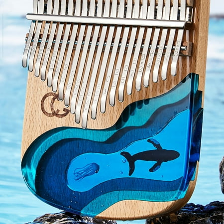 Thumb Piano Portable Finger Piano Beech Thumb Piano Plucked Musical ...