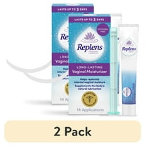(2 pack) Replens Long-Lasting Vaginal Moisturizer Gel with Reusable ...