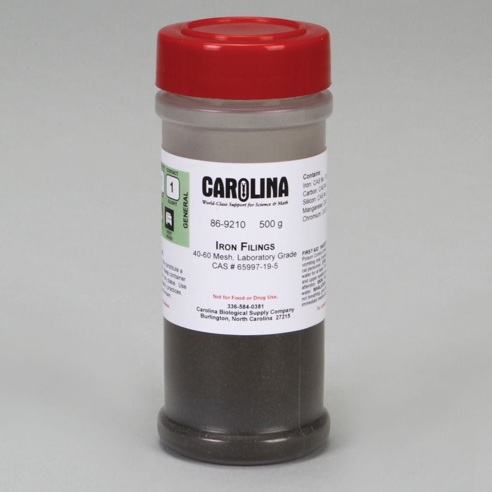 Iron, Filings, 40 Mesh, Laboratory Grade, 500 G - Walmart.com