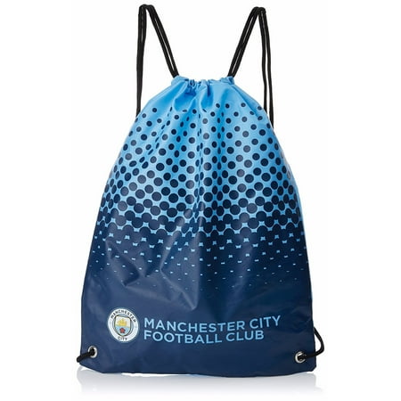Manchester City FC Official Fade Football Crest Drawstring Sports/Gym ...
