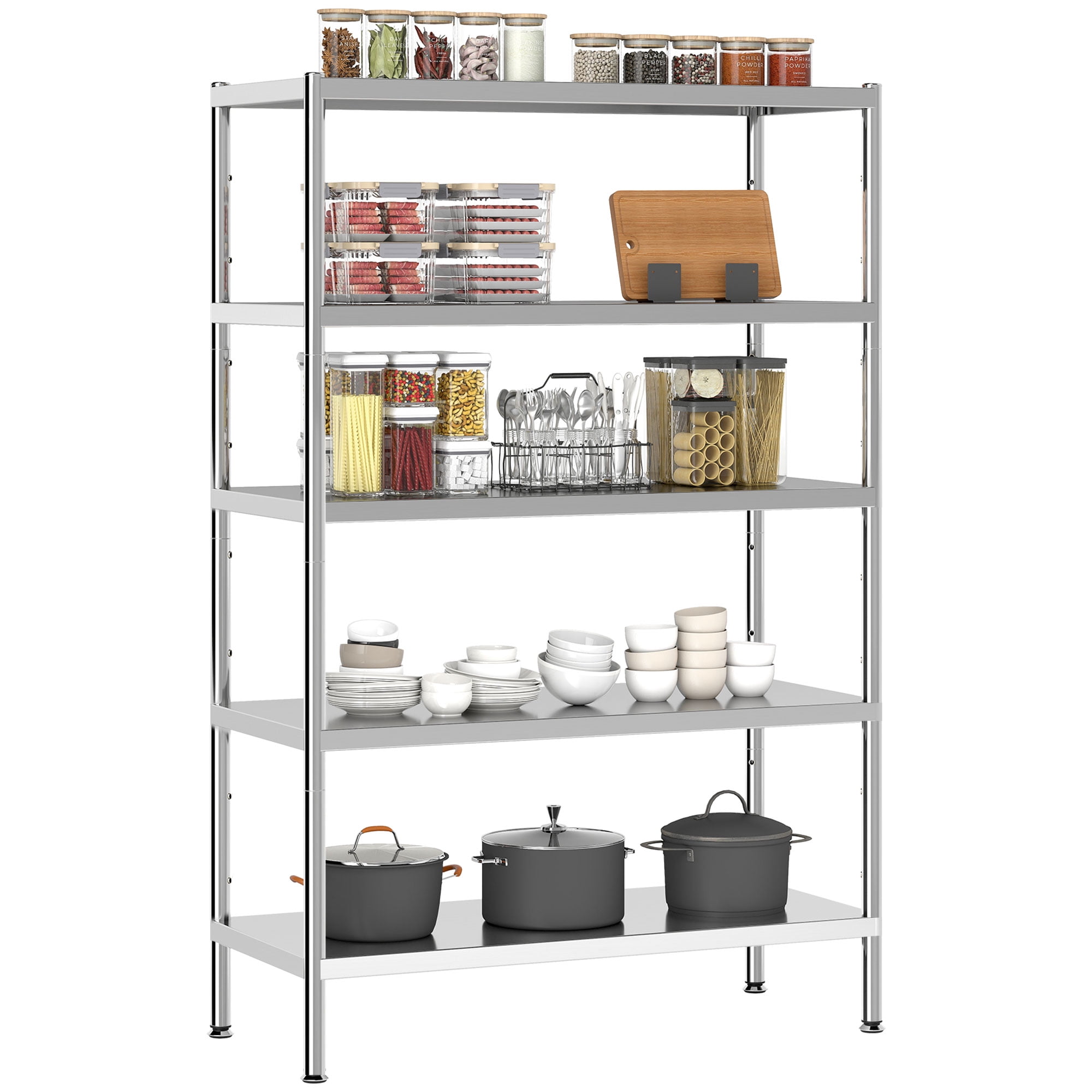 Click here for Homcom 5-Tier Stainless Steel Bakers Rack  Microwa... prices