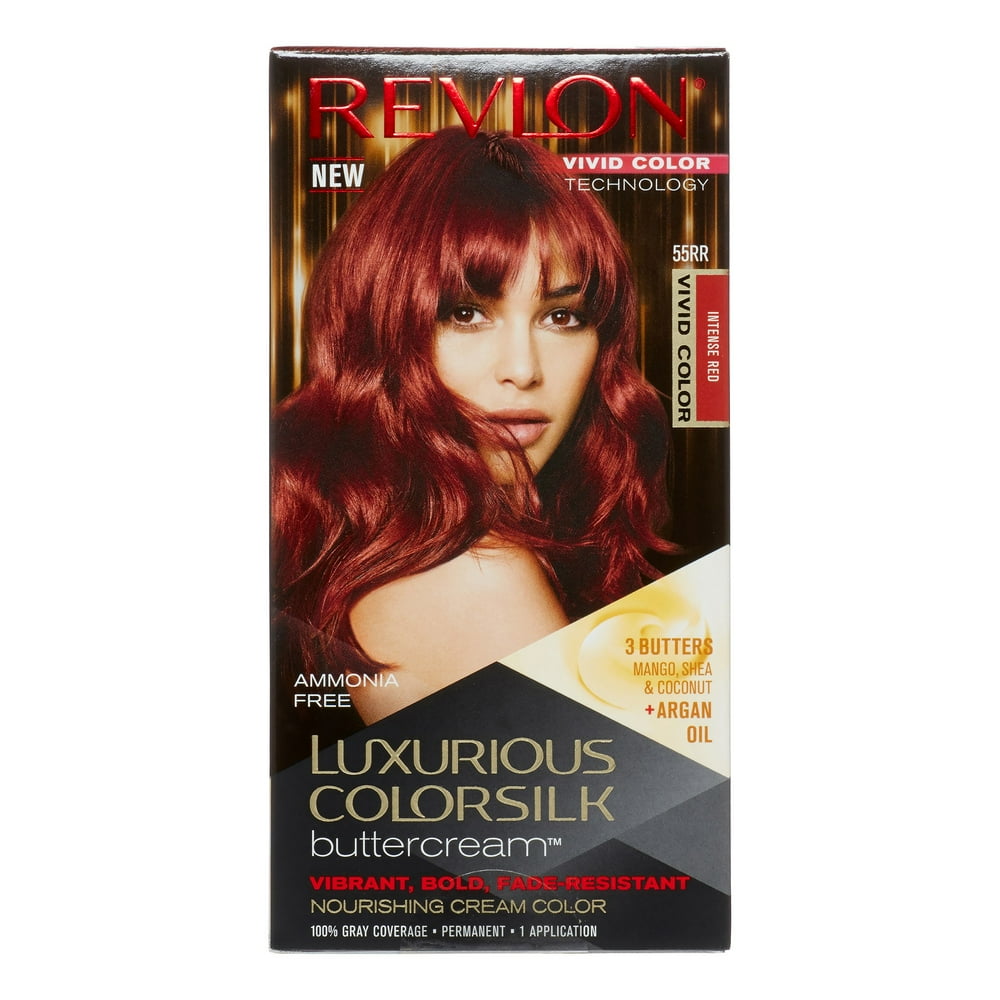 Revlon Luxurious ColorSilk Buttercream Hair Color, Vivid Intense Red ...