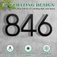 6 Inch Floating House Number Metal Modern Anti-Rust House Address ...