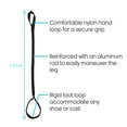 DBYLXMN Purse Hook for Desk Handicap Lifter Leg Lifter Strap Thigh ...
