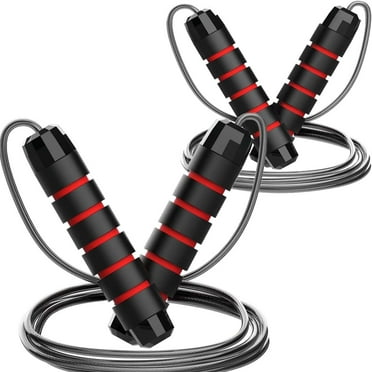 HPYGN Weighted Jump Ropes for Fitness Cardio, 2.8lb-5lb Heavy Skipping ...