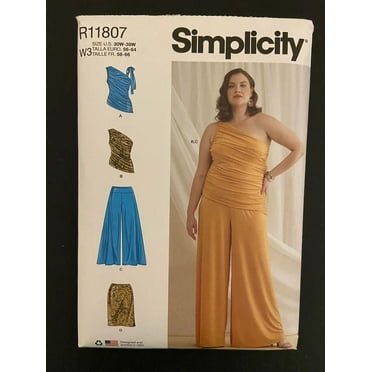 Simplicity Misses' Plus Size 20W-28W Amazing Fit Knit Dress Pattern, 1 ...