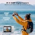 4K Digital Camera for Photography, 64MP Vlogging Camera for YouTube ...