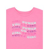 Athletic Works Girls Active Graphic Crop T-Shirt - Walmart.com