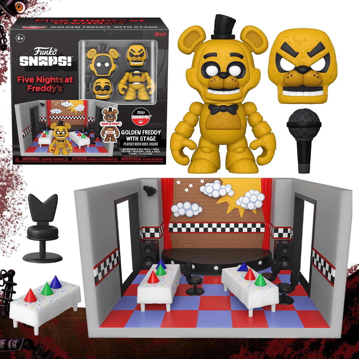 Funko Pop Snaps Golden Freddy Con Escenario Five Nights At Freddys ...