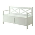 Convenience Concepts Oxford Storage Bench, White - Walmart.com