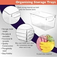 ZHOHO TANT Clear Stackable Plastic Storage Bins, 12-Pack Pantry and ...