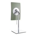 5X Adjustable Rectangular Vanity Mirror with Magnifier, Chrome Finish ...