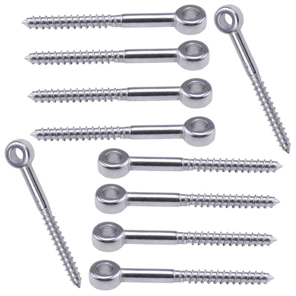 Stainless Steel Eye Shape Screws Metal Hook,Wood Terminal Ring Eyelet ...