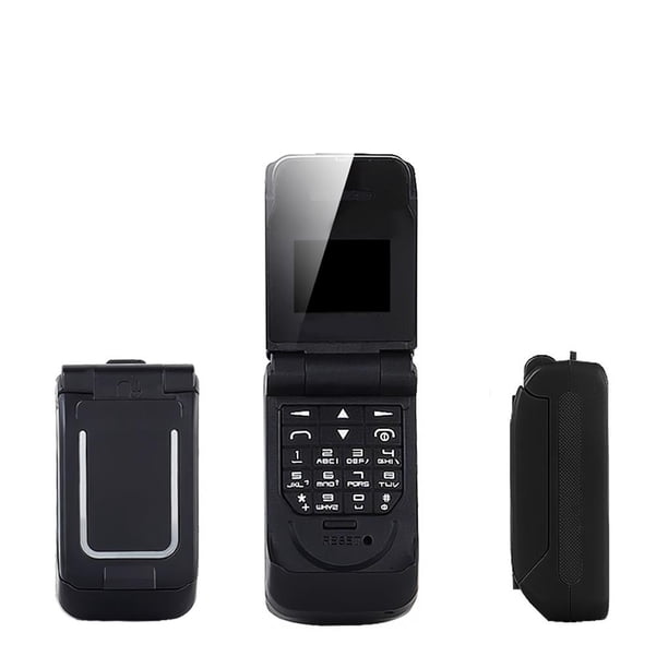 Maoww UNIWA Bluetooth Mini Flip Phone Single SIM Card 0.66inch 64*48 ...