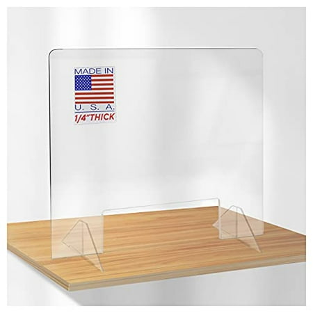 SPEEDYORDERS Protective Sneeze Guard, 1/4" thick 30"W x 24"H With ...