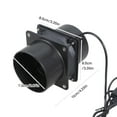 Energy Efficient 75mm Inline Duct Blower With 3 Speed Control High ...