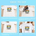 8 large-sized iron-on transfer sheets , DTF Transfer Ready to Press for ...