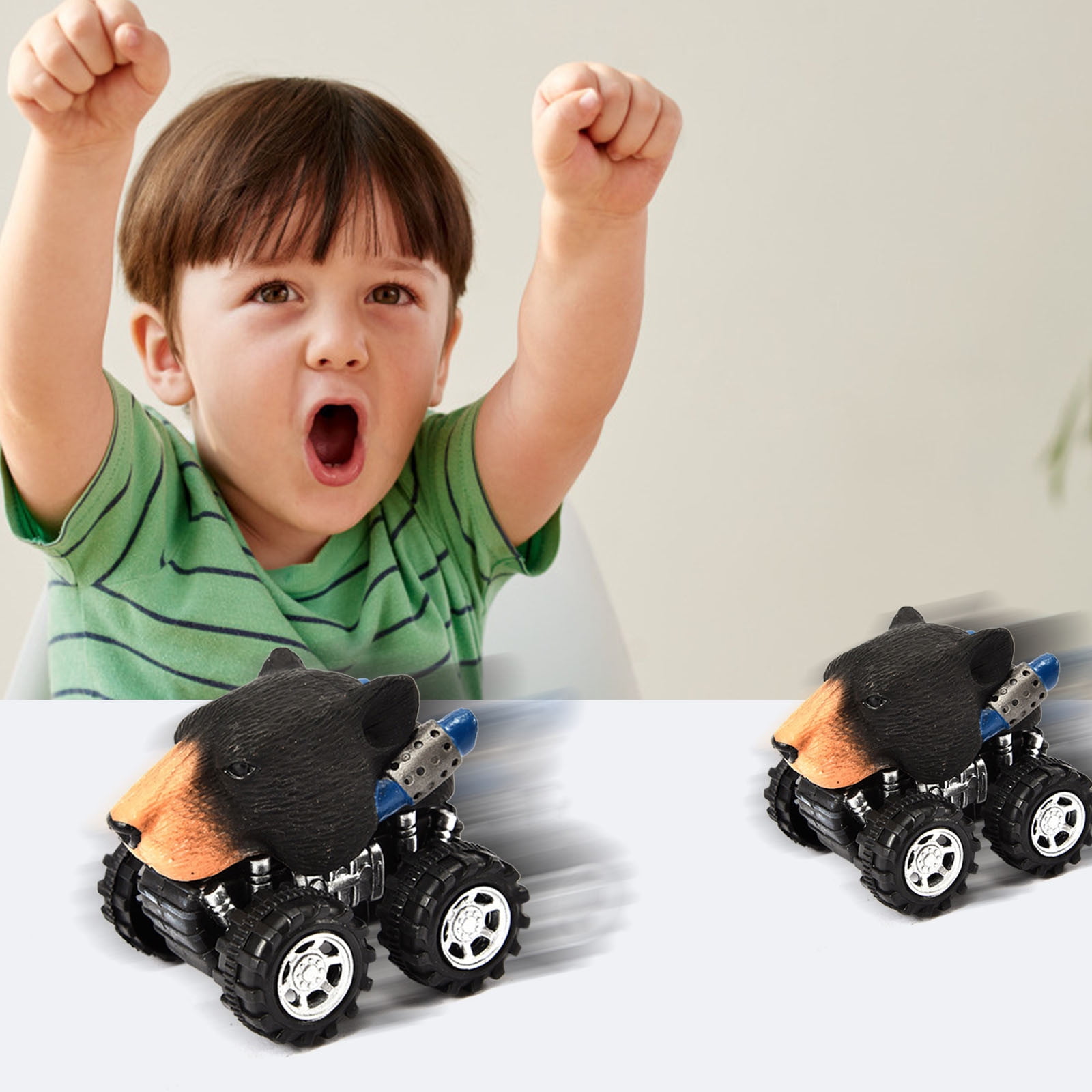 Click here for Mikilon Pvcs Brown Bear Toy Cars Pull Back Car Toy... prices