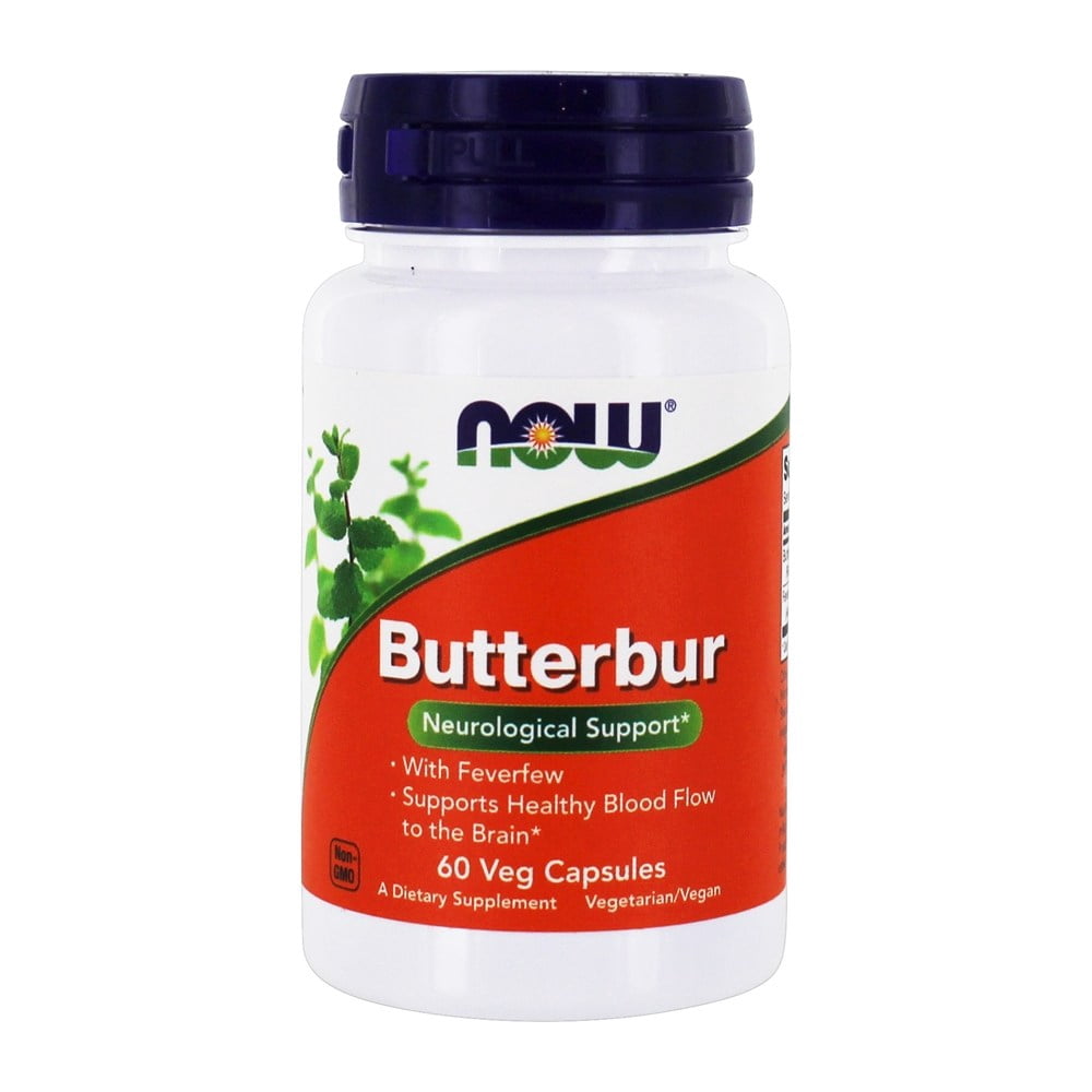 Now Foods, Butterbur, 60 Veg Capsules - Walmart.com - Walmart.com