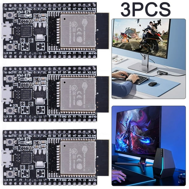 Placa desarrollo ESP32 3 uds. 500mA placa central ESP32-DevKitC compatible con | Bodega Aurrera ...