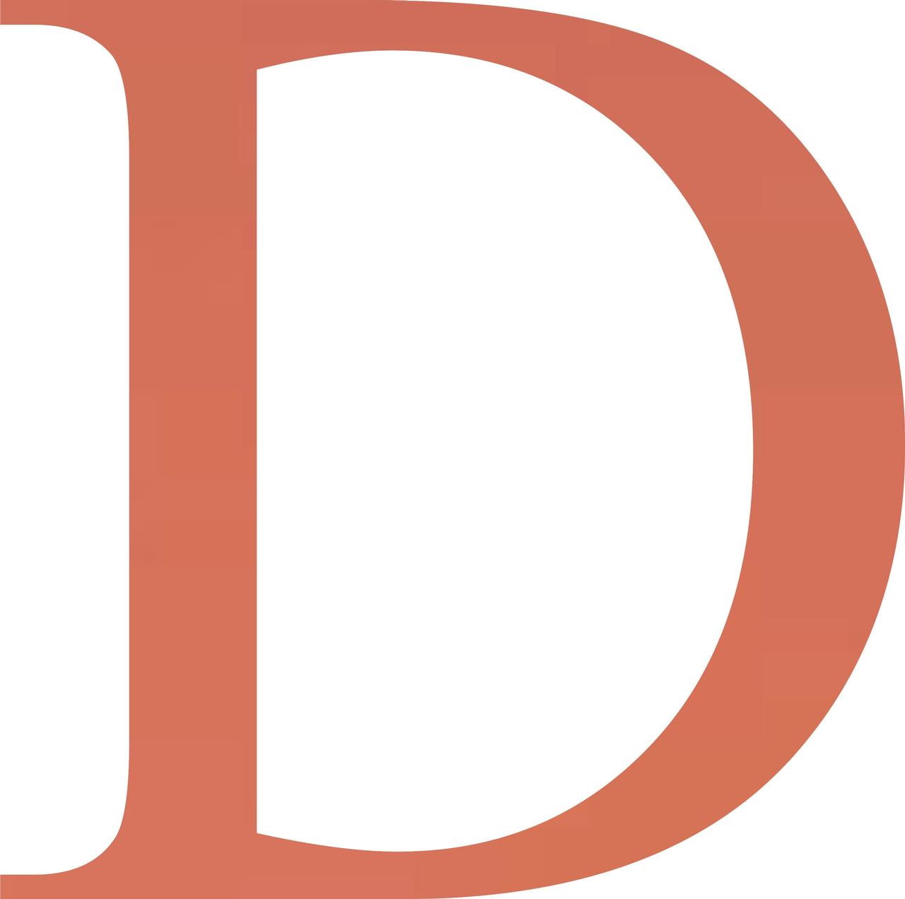 Acrylic Letter D Times, 2'' Tall Pastel Coral Acrylic Sign Letter ...