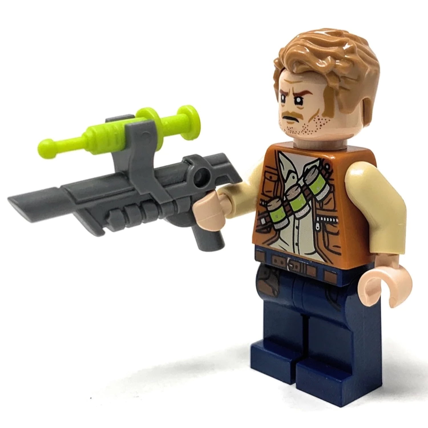 Owen Grady (Tranquilizer Gun) - LEGO Jurassic World Minifigure (2020 ...
