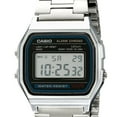 Casio A158W-1 Men's Classic Stainless Steel Water Resistant Digital Wrist Watch with LED Light ...