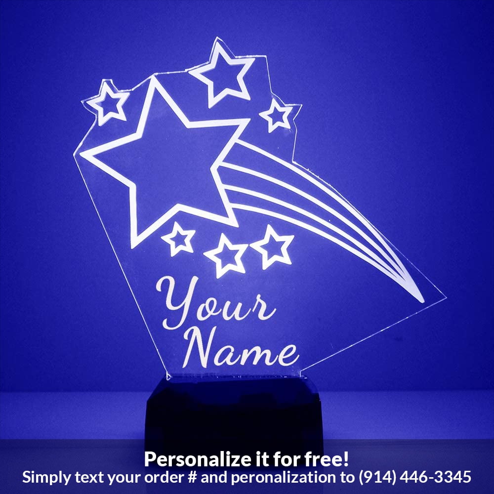 Mirror Magic Store Shooting Star Color Changing Personalized LED Light ...