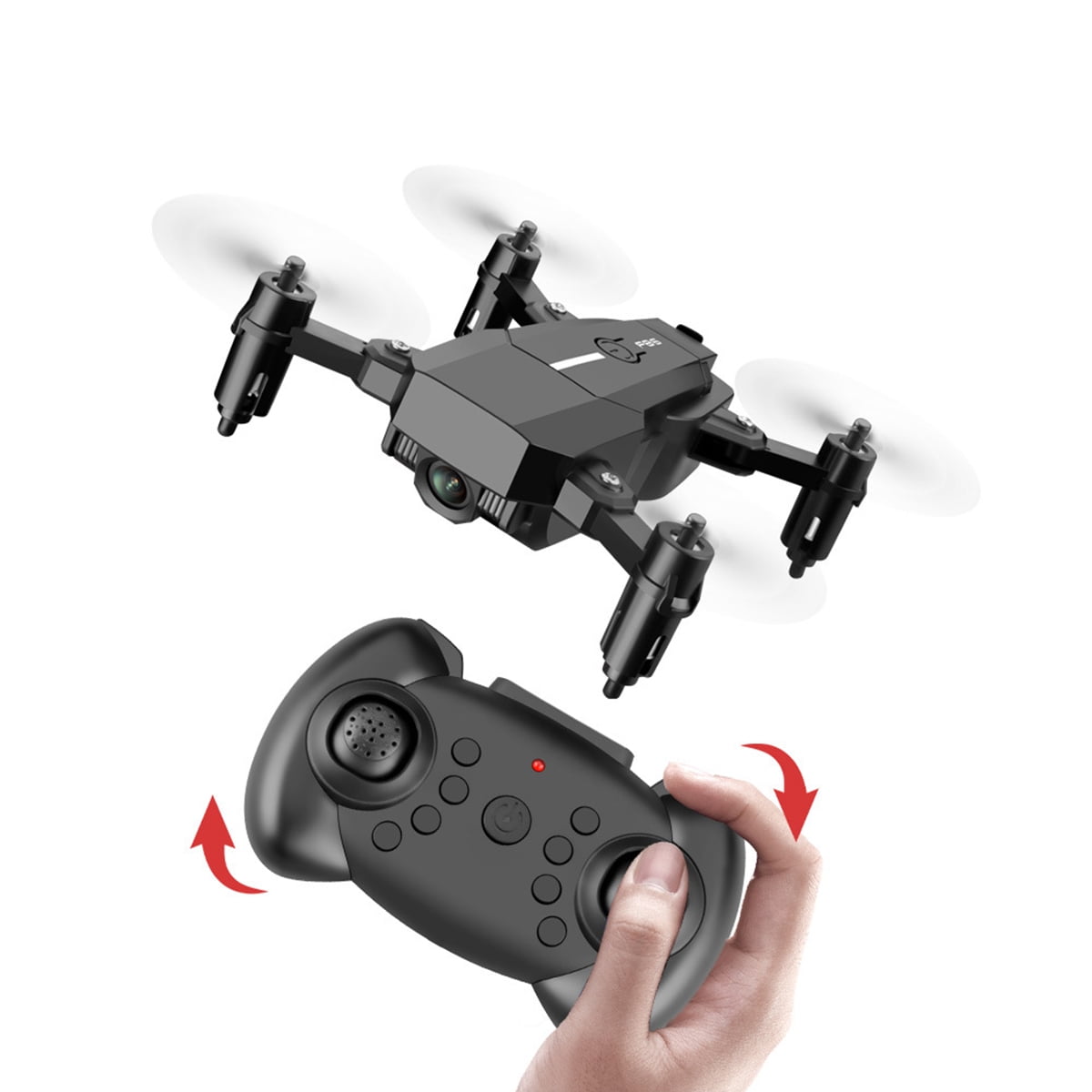 COUTEXYI Mini Unmanned Aerial Vehicle with HD Camera Folding Gravity Induction Drone Remote ...