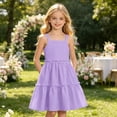 Afdoent Girls Dress Kids Striped Cake Dress For Kids Sleeveless Summer ...