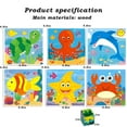 GZHLWRCV Wooden Puzzles for Kids 3+,6 Puzzle Scenes Combined with a ...