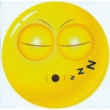 4.5in x 4.5in Sleepy Face Sticker - Walmart.com