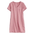 Bobifish Tween Girls Dresses V Neck Short Sleeve Solid Color ...
