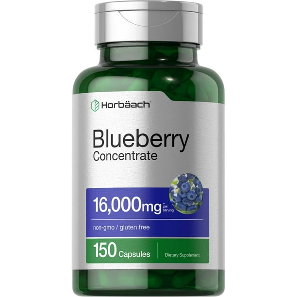 Blueberry Extract 16000mg | 150 Capsules | by Horbaach - Walmart.com