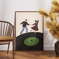 Affixzi Dancing Couple Vinyl Record Art Print for Music Lovers - Retro ...