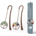 2 Pcs Tree of Life Bookmark Metal Religious Bronze Star Sun Moon ...