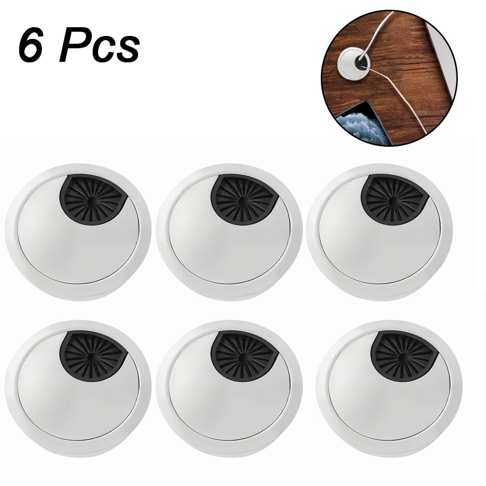 6Pieces Computer Grommet,Desk Grommet, Desk Cable Wire Grommet Cord ...