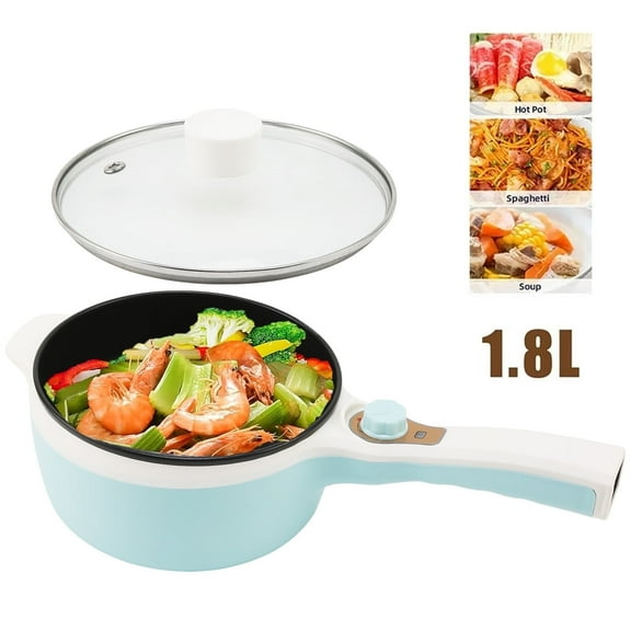 Dezin 1.5L Electric Hot Pot, Non-Stick Mini Cookware with Temperature ...