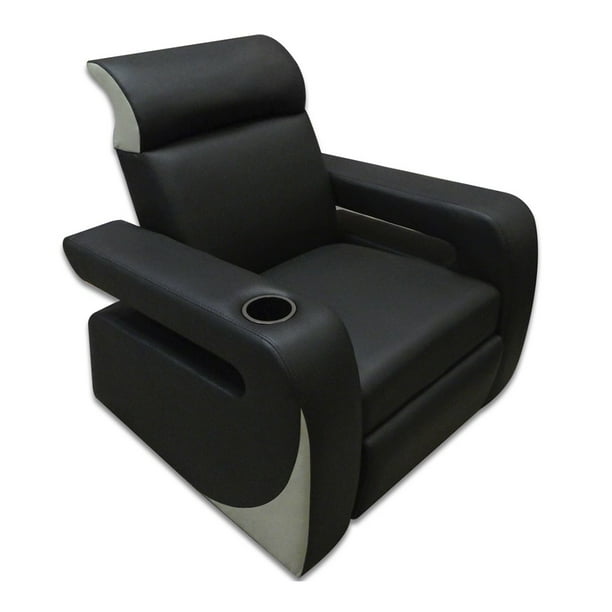 Sillon Reclinable Mobydec Reposet tacto piel uso rudo Portavasos ...